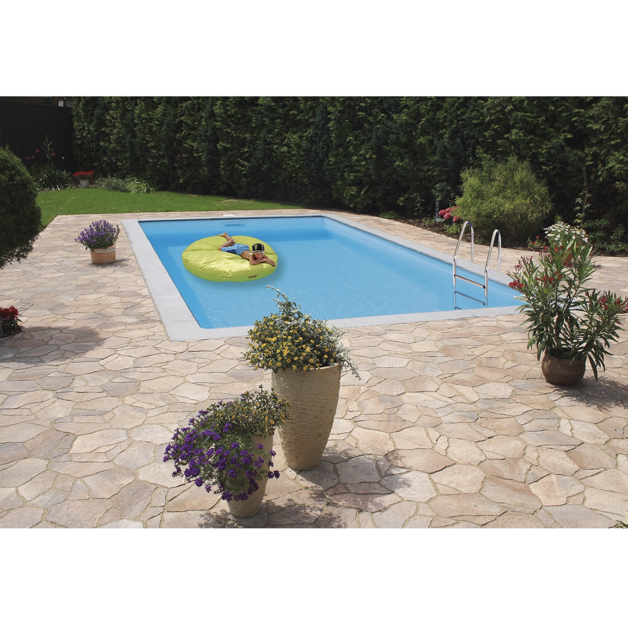Hobby Pool Rechteck Styropor Systemsteinbecken Pool-Set mit ...